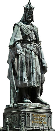 Karel-IV.-socha | Původní kultura, zvyky a obřady Slovanů